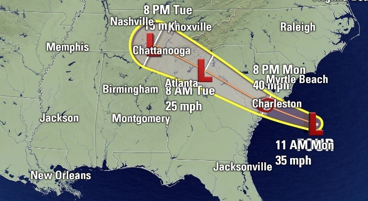 Tropical Storm Could Bring More Rainfall To Northwest Georgia | AM 1180 ...