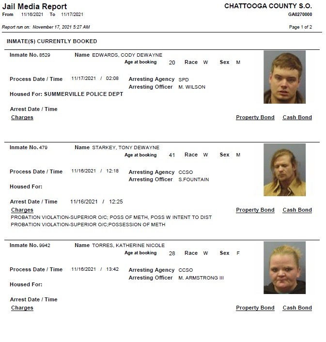 Arrest Report – Wednesday – November 17, 2021 | AM 1180 Radio