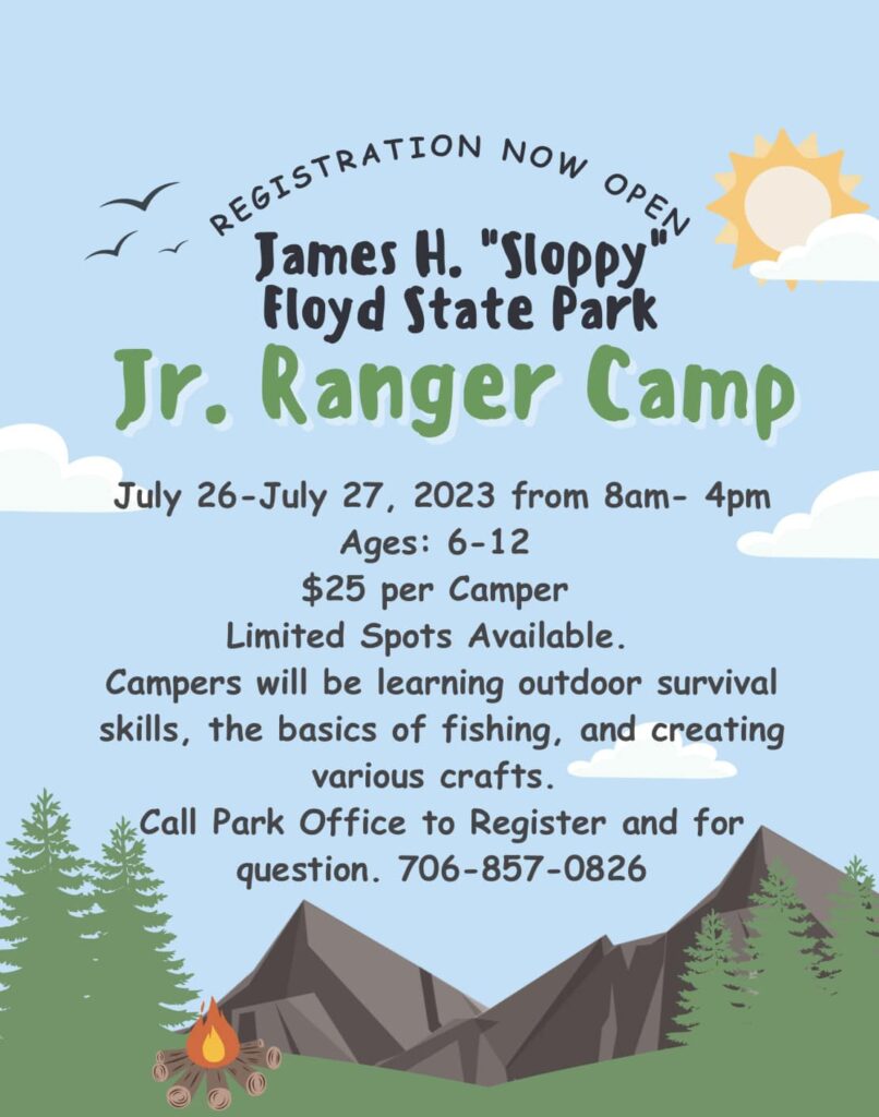 Jr. Ranger Camp Registration Open At Sloppy Floyd | AM 1180 Radio