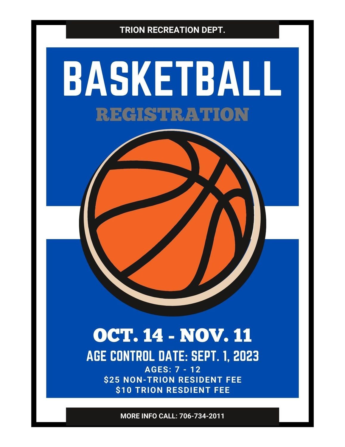 Basketball Registration Continues At The Trion Rec. | AM 1180 Radio