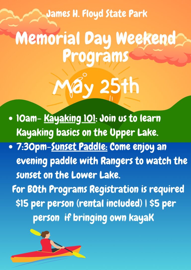 Memorial Day Weekend Events At Sloppy Floyd State Park | AM 1180 Radio