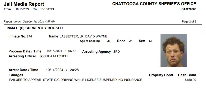 Arrest Report – Wednesday – October 16, 2024 | AM 1180 Radio