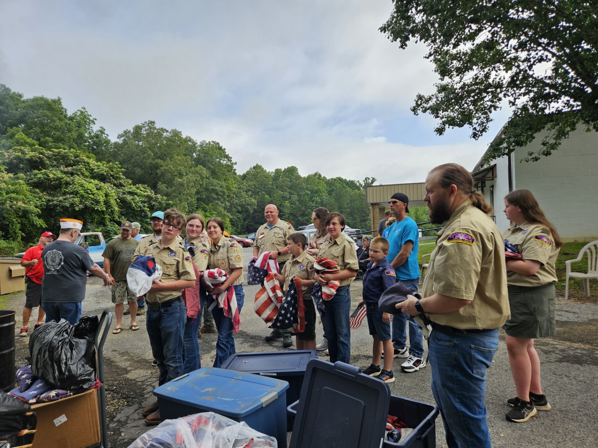 Local Scouts Participate In Flag Retirement Ceremony | AM 1180 Radio