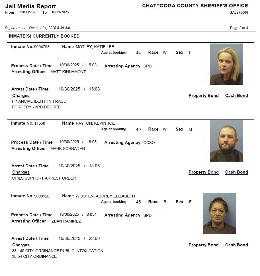Arrest Report – Friday – October 31, 2025 | AM 1180 Radio