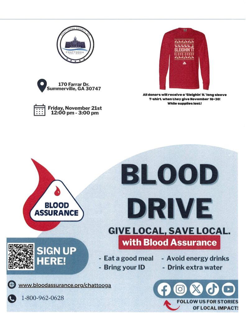 Blood Assurance Holding “Sleighin’ It” Holiday Blood Drive in Chattooga ...