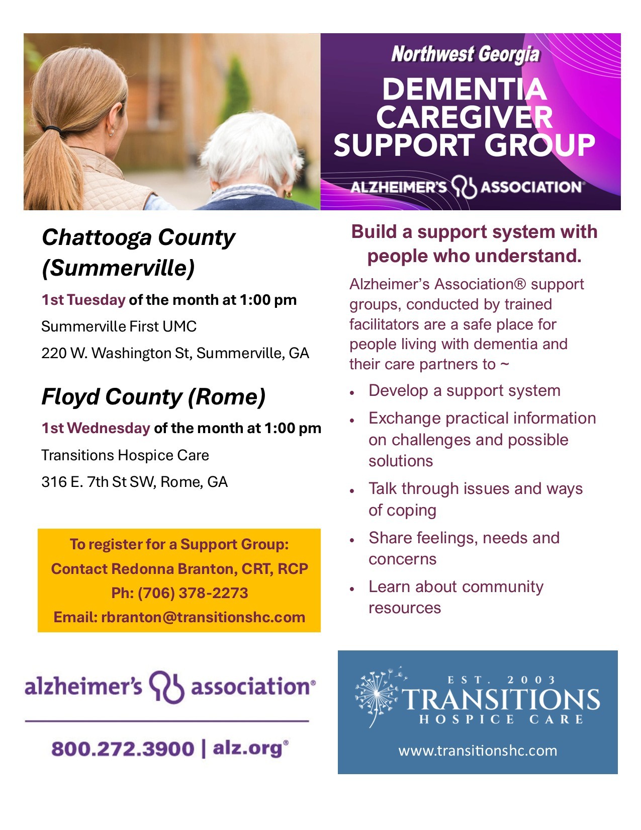 Alzheimer’s Association Launches New Dementia Caregiver Support Groups ...