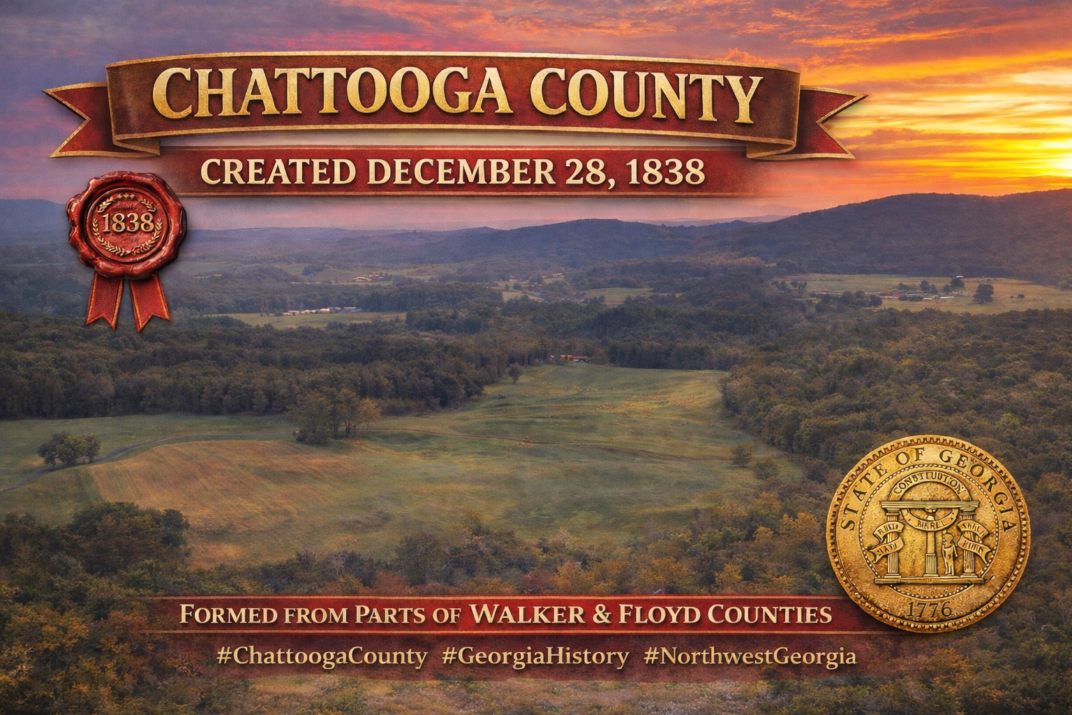 Chattooga County Turns 187 Years-Old Today | AM 1180 Radio