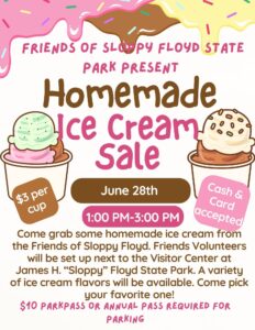 Homemade Ice Cream Sale Planned At James H. “Sloppy” Floyd State Park ...